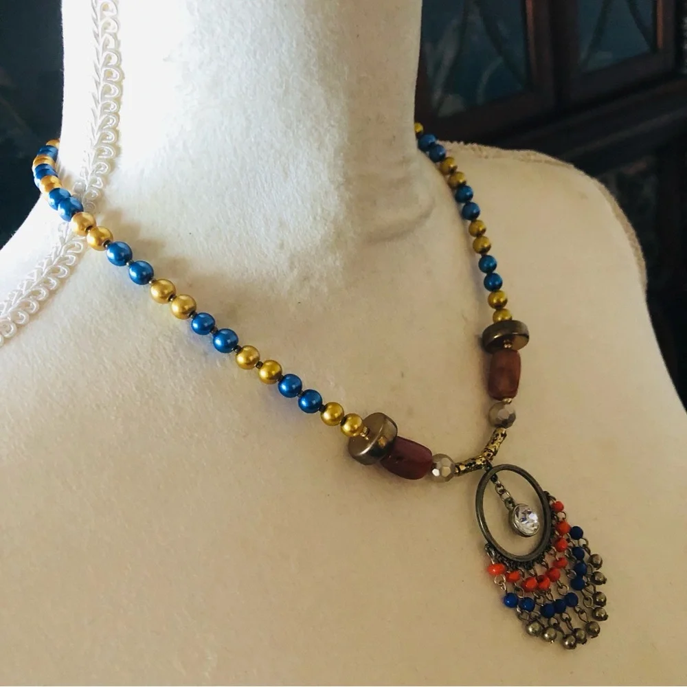 Hand Crafted | Jewelry | Handcrafted Repurpose Glass Bead Fringe ...